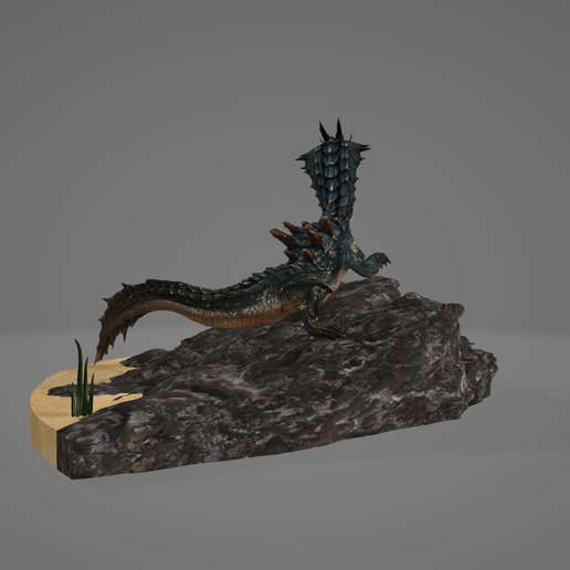 👹 MONSTER HUNTER LAGIACRUS FIGURE・ STL File for 3D printing・Cults