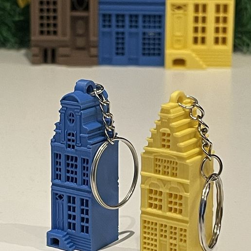 Amsterdam Canal House Keychain – Tiny House, Big Style! 🏡 🔑・ 3MF File ...