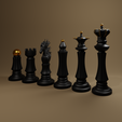 STL file Chess set modern ♟️・3D printer model to download・Cults