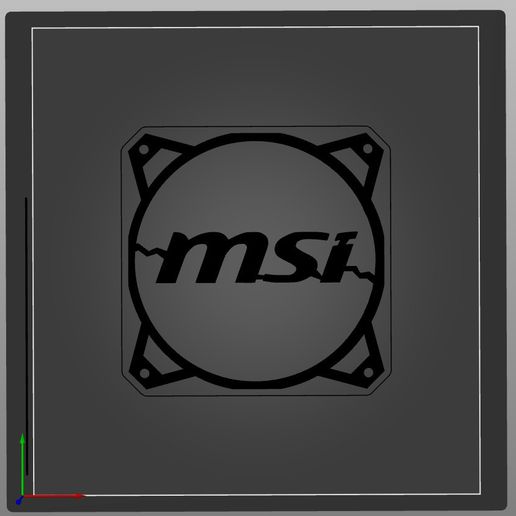 ⚾ MSI Cover Fans・ STL File for 3D printing・Cults