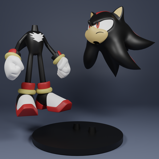 🦔 Shadow The Hedgehog・ STL File for 3D printing・Cults