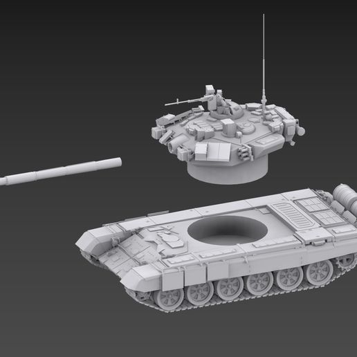 🪖 Tank T90 - function model・ STL File for 3D printing・Cults