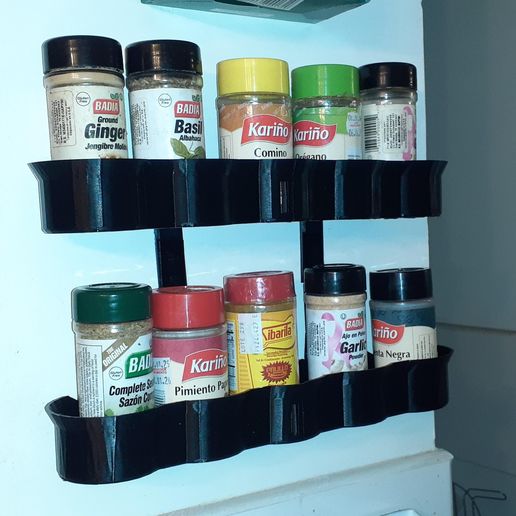 🍽️ CONDIMENT SHELF FOR Ø50 x 110mm, REPISA CONDIMENTOS・ STL File for 3D ...