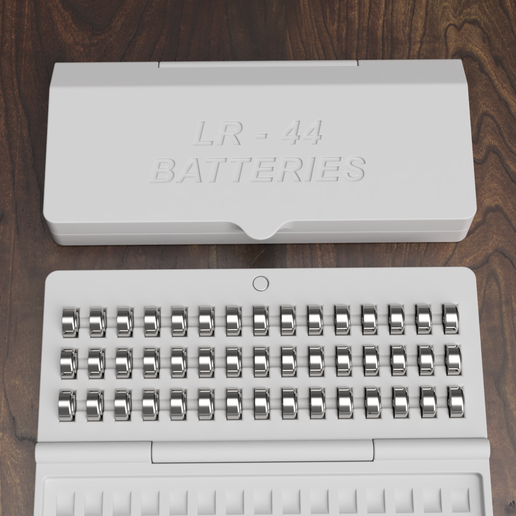 🔋 LR44 Battery Storage Container - Print in place・ STL File for 3D ...