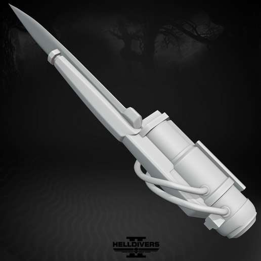 💪 Helldivers 2 - Automaton Arm Blade・ STL File for 3D printing・Cults