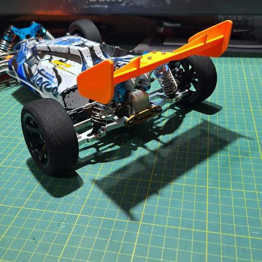 STL file WLTOYS 124017 HIGH SPEED Spoiler ⚽ ・3D print model to download ...