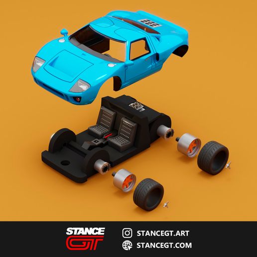 🚙 Ford GT40 : Model kit car・ STL File for 3D printing・Cults