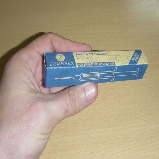 🚨 Zombrex vaccine Auto-Injector (actually working)・Free STL File for ・Cults