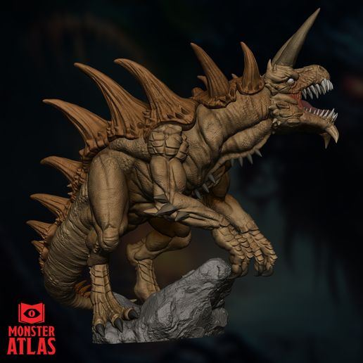 👹 Tarrasque by Monster Atlas・ 3D File for 3D printing・Cults