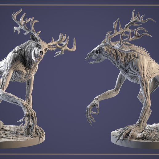 🎲 Wendigo - quarduped・ STL file for 3D printing・Cults