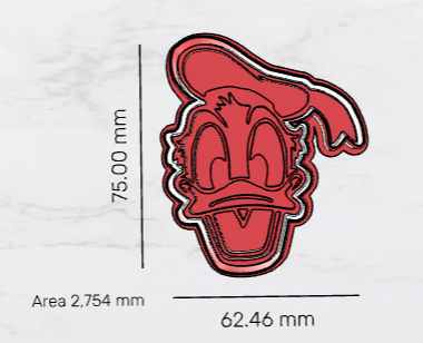 🦆 Donald duck stamp&cutter・ STL File for 3D printing・Cults