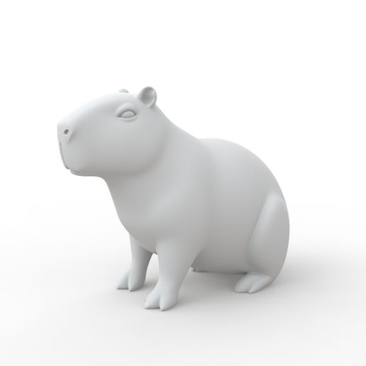 🗿 Capybara 3D Print Model 3D print model・ STL File for 3D printing・Cults