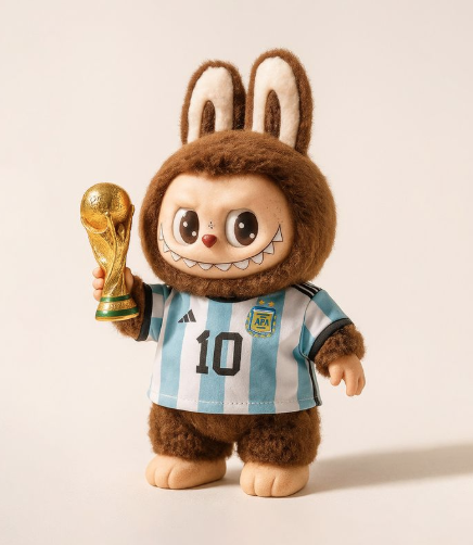 🏈 LABUBU Football World Cup Argentina FIFA Messi・ STL File for 3D ...