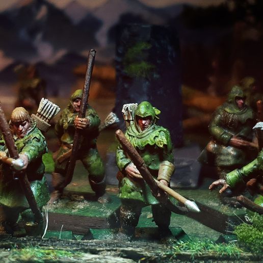 🎲 Medieval Forest Scouts・ STL File for 3D printing・Cults