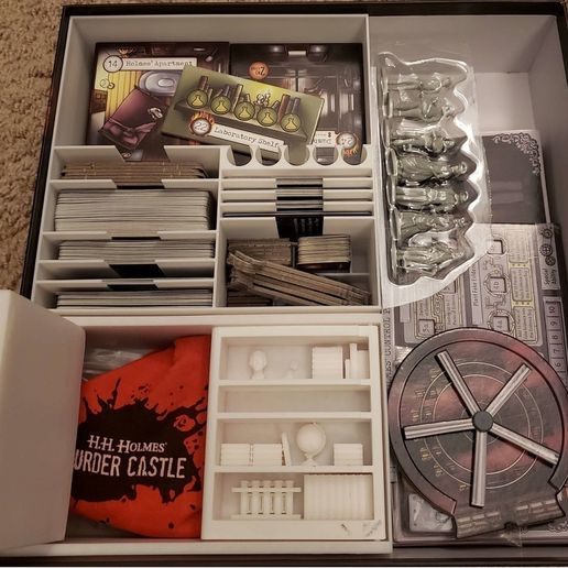 🏰 H.H. Holmes Murder Castle Box Insert・Fichier 3D Gratuit pour ・Cults
