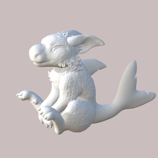 👾 Sitting Manokit・ STL File for ・Cults
