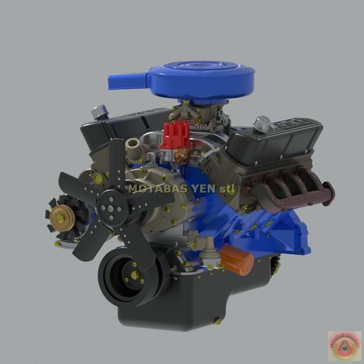 🚙 FORD 351 WINDSOR - ENGINE・ STL File for 3D printing・Cults