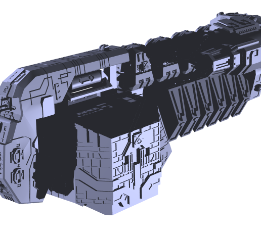 🚢 Somtaaw "Explorer" command ship (1/4800)・ STL File for 3D printing・Cults