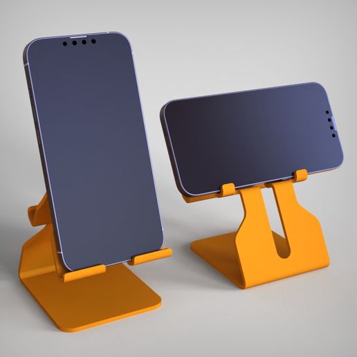 📞 Dual Position Stand for Smartphones・ STL File for 3D printing・Cults