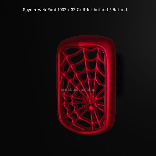 🕸️ Spyder web Ford 1932 / 32 Grill for hot rod / Rat rod・ STL File for ...