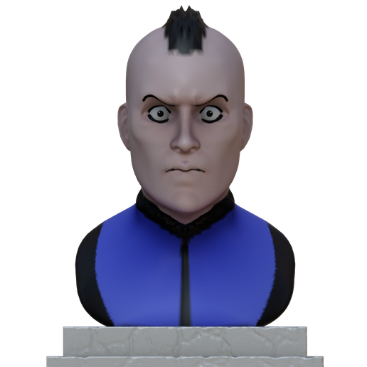 👤 Mohawk Mark Bust (Invincible)・ STL File for 3D printing・Cults