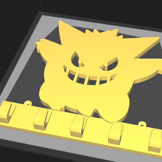 🔑 GENGAR KEY HOLDER・ STL File for 3D printing・Cults