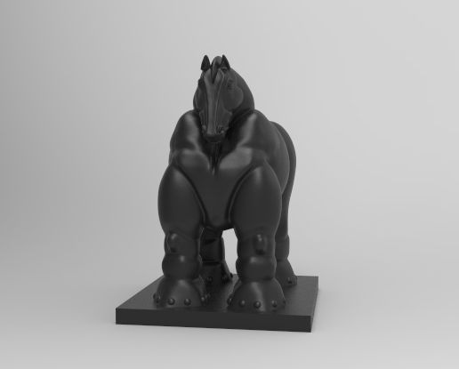 🗿 botero sculpture・ STL File for ・Cults
