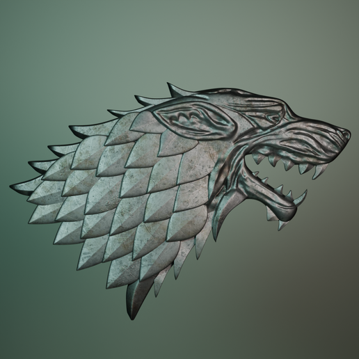 STL file House stark wearable sigil for 3d printing for GOT fans 🏠 ・3D ...