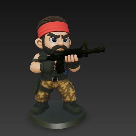 🔫 counter strike 1.6 cs half life chibi・ STL File for 3D printing・Cults