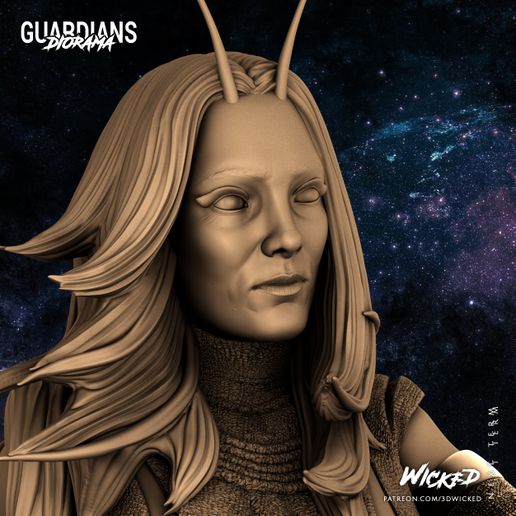 👤 Wicked Marvel Mantis Bust: Tested and ready for 3d printing・ 3D File ...