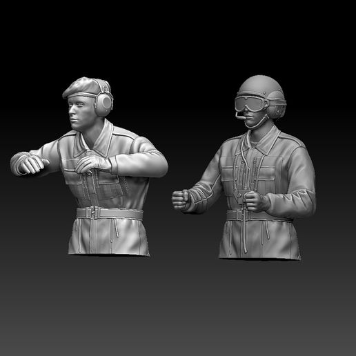 STL file CHALLENGER 2 BRITISH TANK CREW 🪖 ・3D printer model to download ...