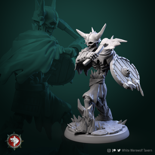 🧙‍♀️ Frost Skeletons set 3 miniatures 32mm pre-supported・ 3D File for ...