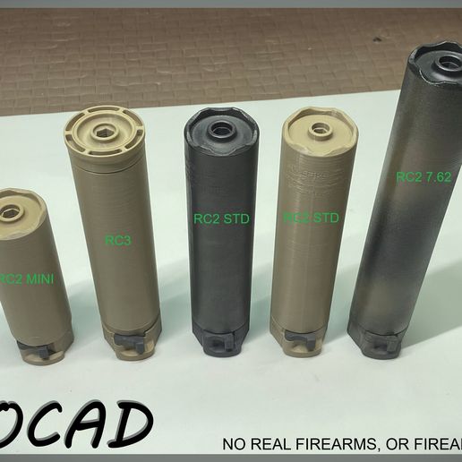 🔫 Surefire Socom Tracer housing, RC2, RC3, 4 Versions and lengths・ STL ...