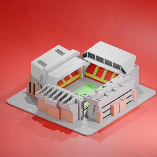 Archivo 3D Anfield stadium Liverpool 🏟️ ・Objeto imprimible en 3D para ...