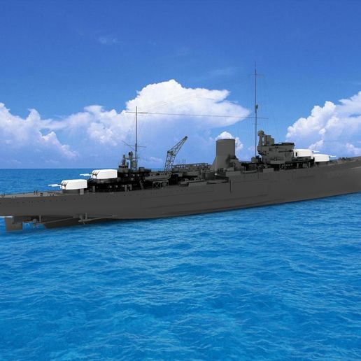 🚢 Leander-class cruiser・ 3D File for 3D printing・Cults