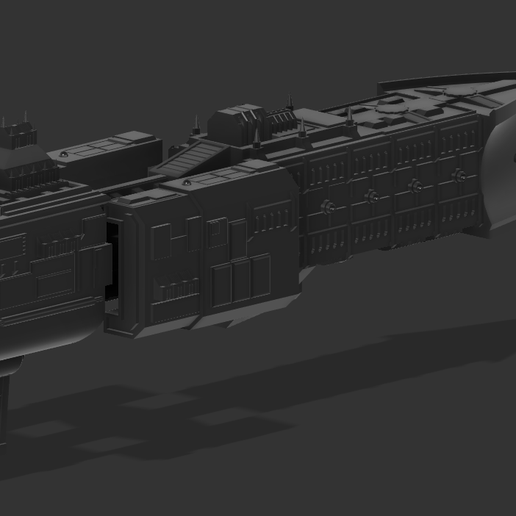 🛰 Falchion Class Frigate for bfg imperial space navy・ STL File for 3D ...