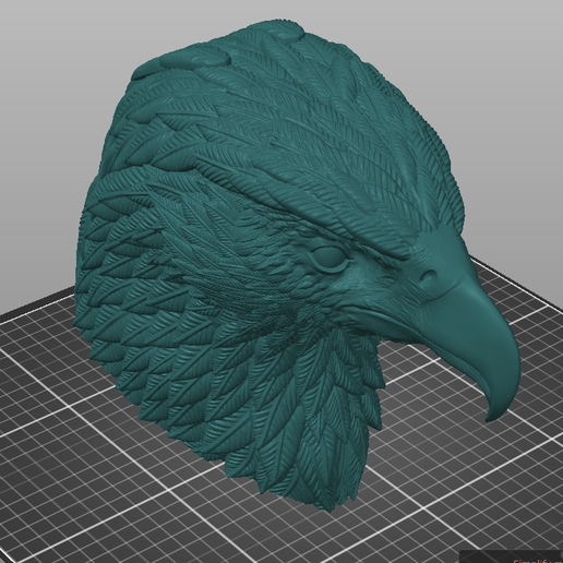 STL file Eagle Head Bust 🦅 (OBJ and 3MF)・Template to download and 3D ...