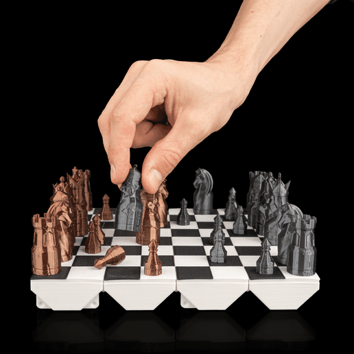 ♟️ King’s Mind – Chess Set・ 3D File for 3D printing・Cults