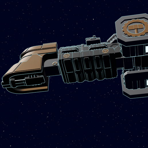 Free STL file Space dwarf small ship 6 🛰 ・3D printable design to ...