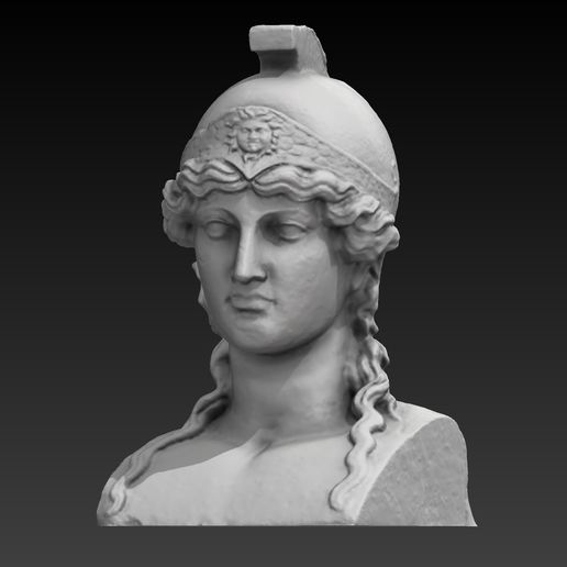 👤 BUST OF ATHENA・ STL File for 3D printing・Cults
