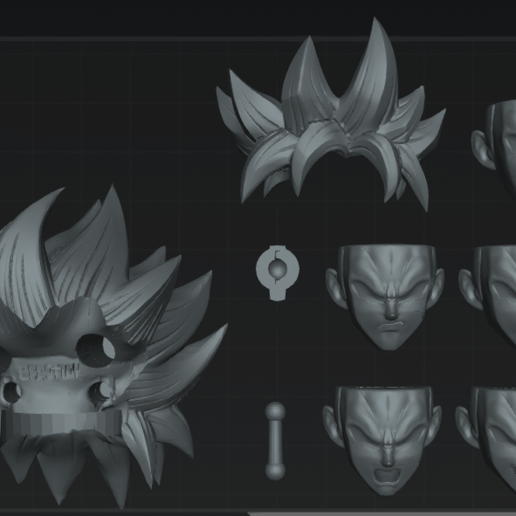 🐉 BROLY HEAD FOR SHF・ STL File for 3D printing・Cults