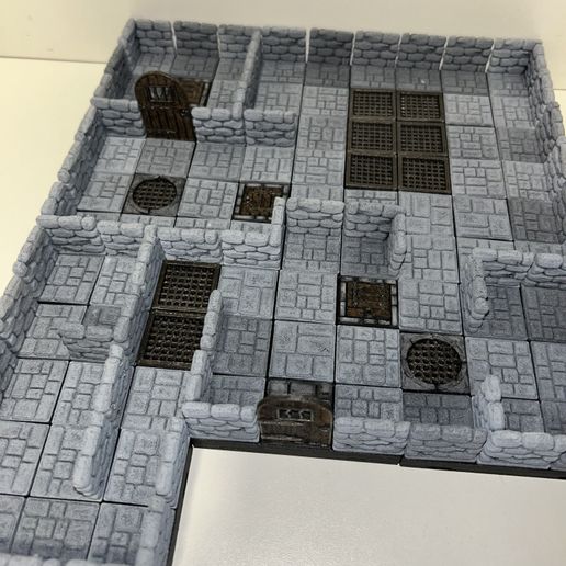 🎲 TABLETOP DUNGEON MODULAR DND TERRAIN PRISON HERO QUEST DUNGEONS AND ...