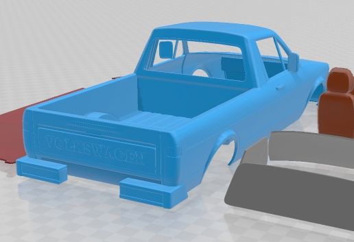 3D file Volkswagen Caddy Type 14 1982 Printable Car 🚗 ・Model to ...