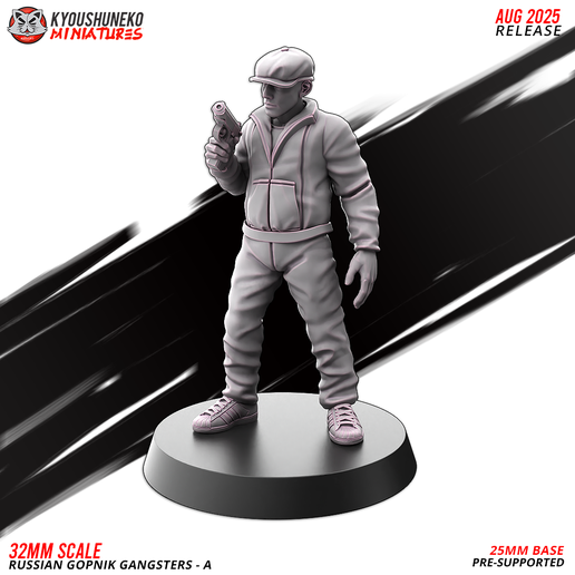 🎲 Russian Gopnik Gangsters - A・ 3D File for 3D printing・Cults