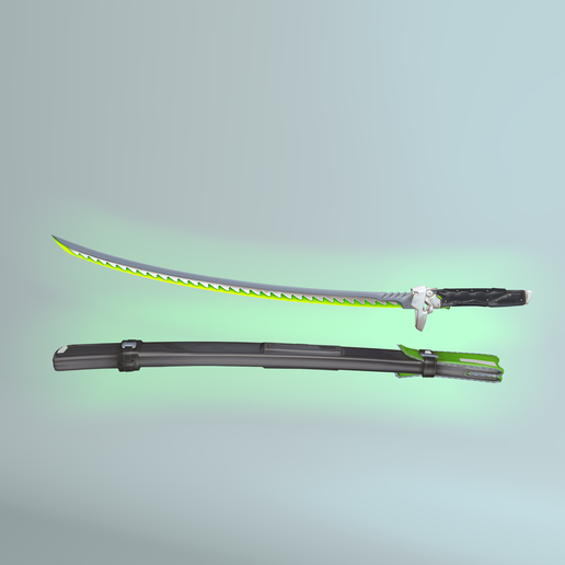 🗡️ Genji sword OVERWATCH・ STL File for 3D printing・Cults