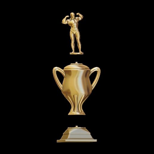 🏆 BODYBUILDING TROPHY・ STL File for ・Cults