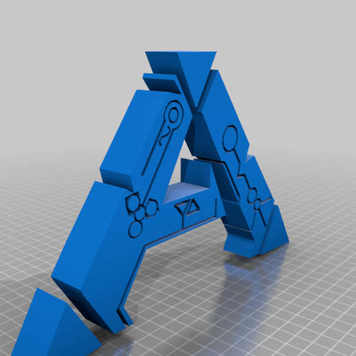 🎮 Ark Survival Evolved hollow logo for leds・Free 3D File for ・Cults