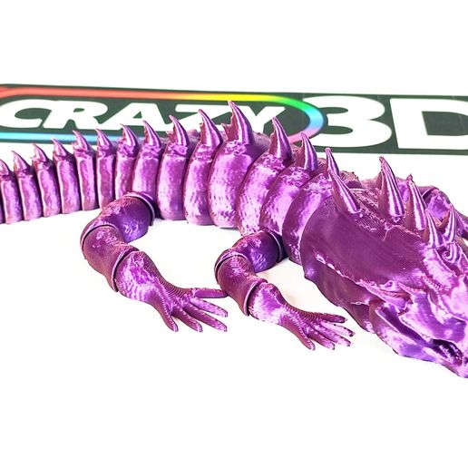 🦎 Ultra articulated Godzilla Lizard・ STL File for 3D printing・Cults
