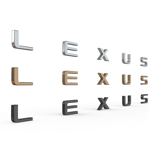 STL file lexus logo nameplate 🚗 (OBJ)・3D printing idea to download・Cults