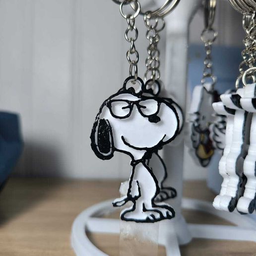 👓 snoopy con lentes・Archivo STL para Impresión 3D・Cults